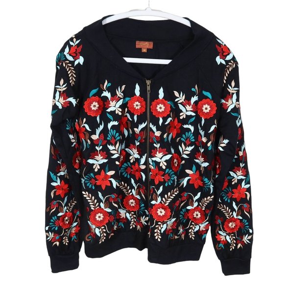 Scully | Jackets & Coats | Scully Size M Western Floral Embroidered Zip ...